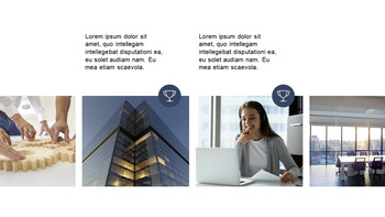 Minimalist Project presentation slide design