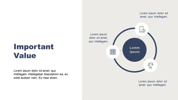 Minimalist Project presentation slide design