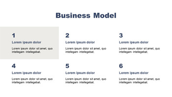 Minimalist Project presentation slide design