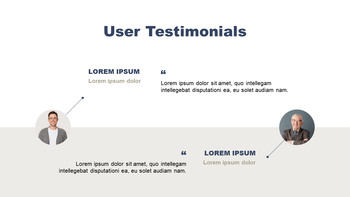 Minimalist Project presentation slide design