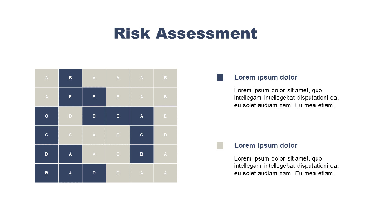 Minimalist Project presentation slide design