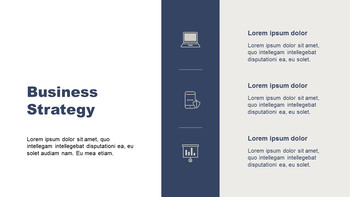 Minimalist Project presentation slide design