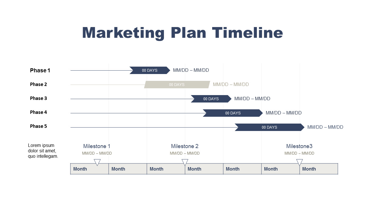 Minimalist Project presentation slide design