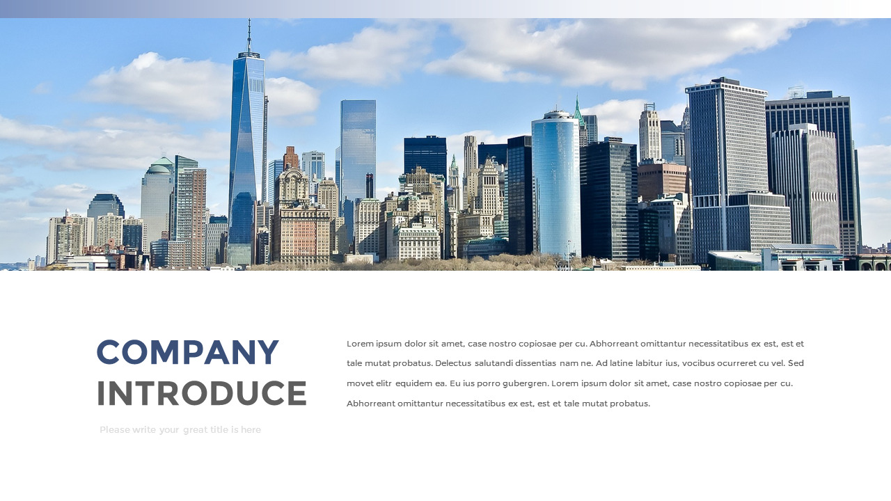 City of Business template design