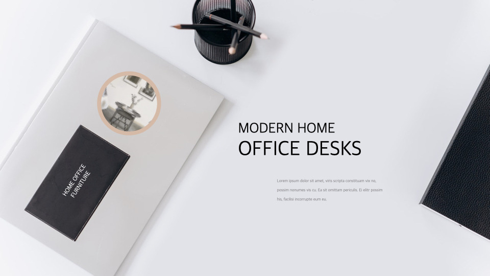Desks - Home Office Furniture Keynote Templates