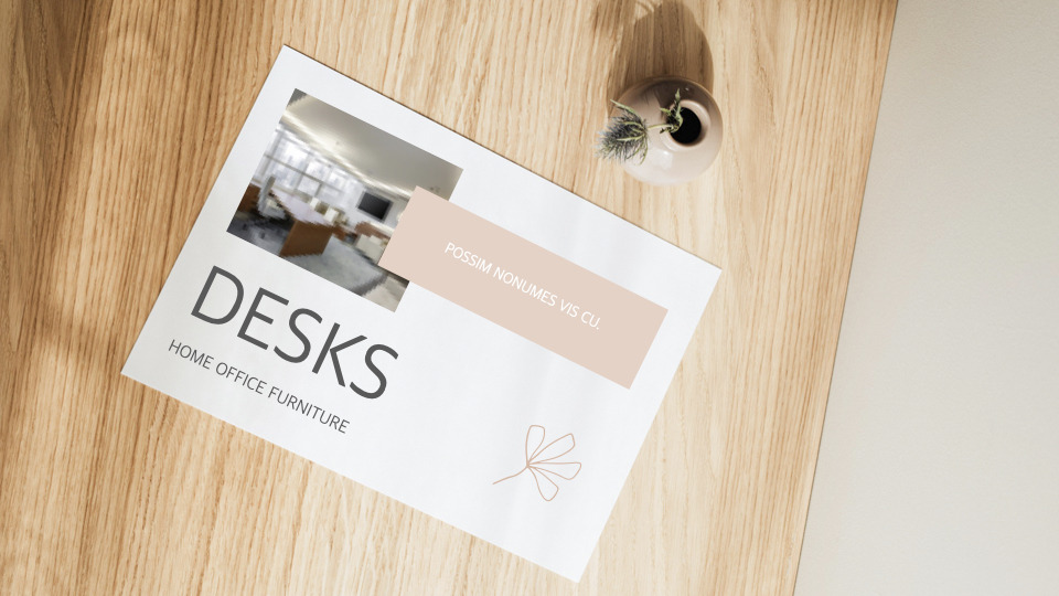Desks - Home Office Furniture Keynote Templates