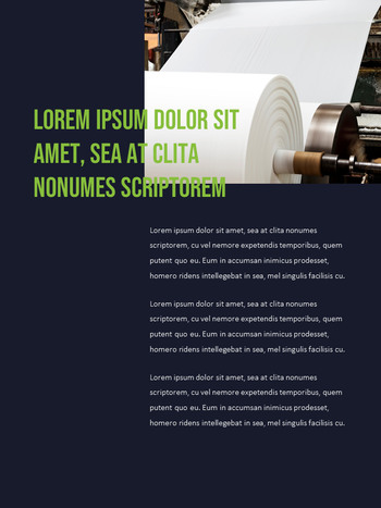 Pulp and Paper Industry Startup PPT Templates