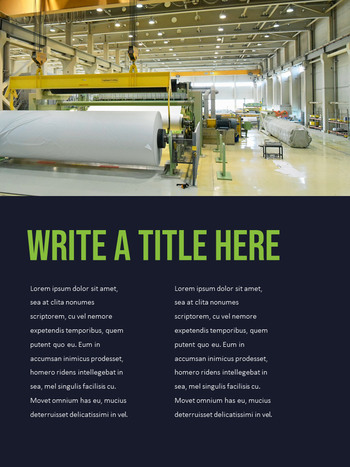 Pulp and Paper Industry Startup PPT Templates