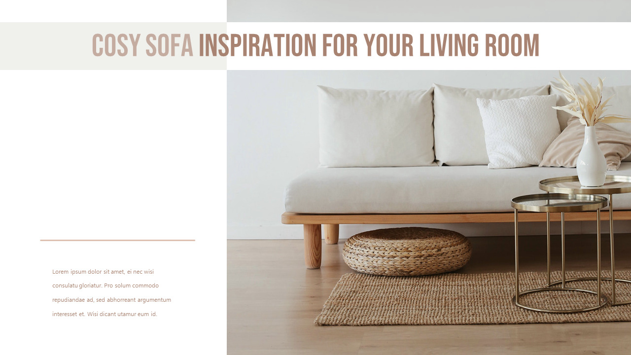 Choosing the Perfect Sofa Best PowerPoint Presentation Templates|Lifestyle