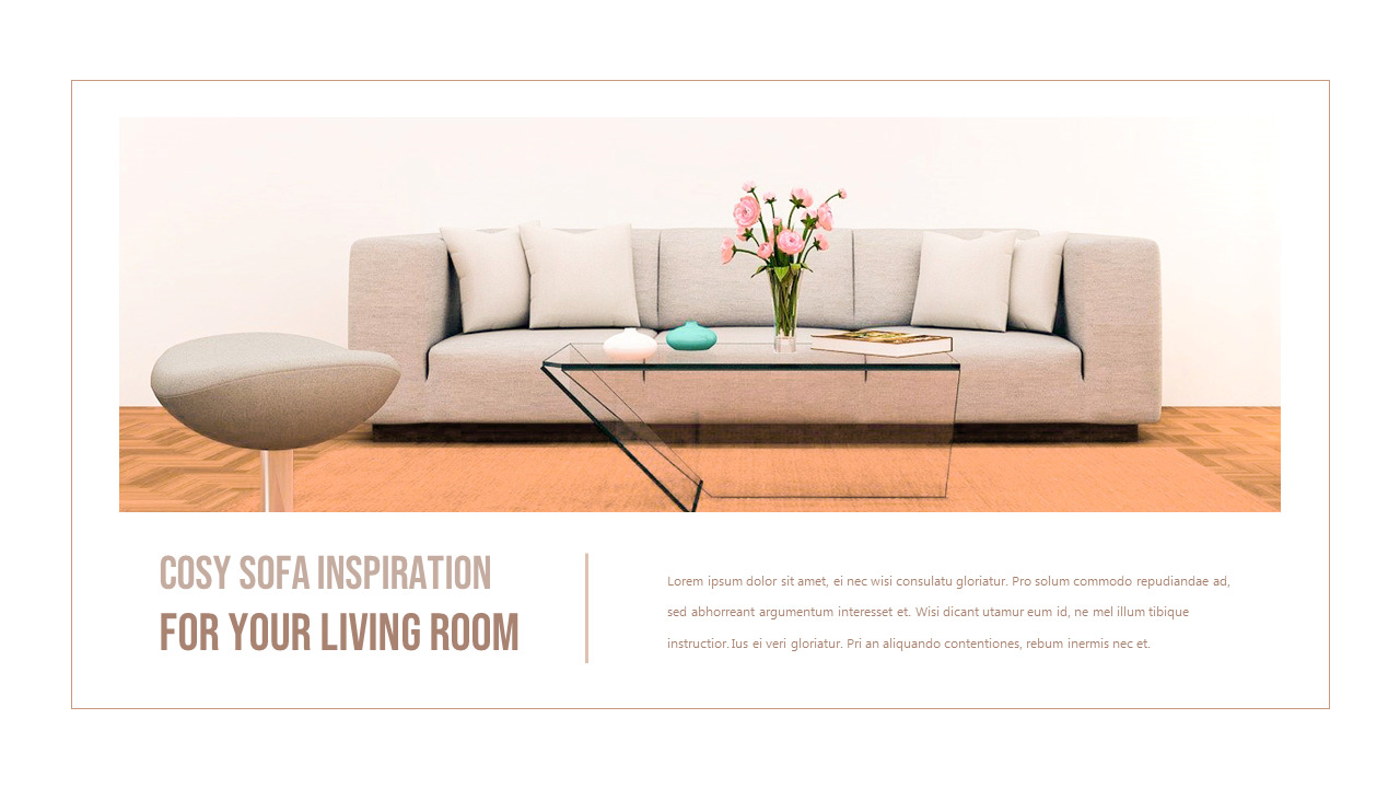 Choosing the Perfect Sofa Best PowerPoint Presentation Templates|Lifestyle