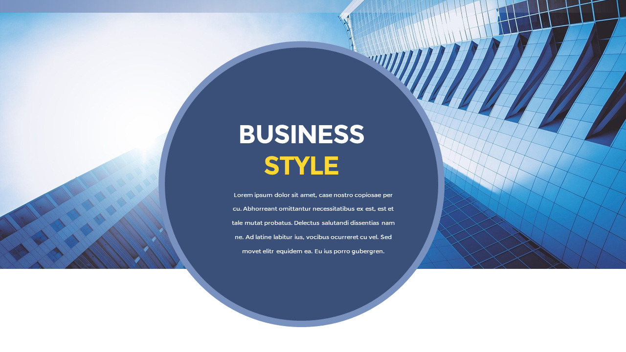 City of Business template design