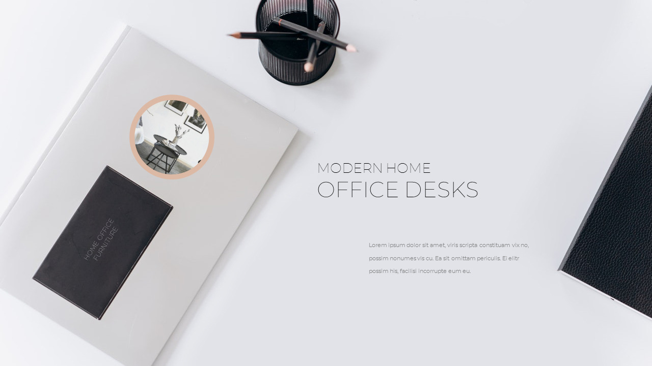 Desks - Home Office Furniture Google Presentation Slides