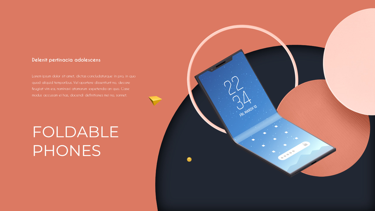 Best Foldable Phones presentation slide design