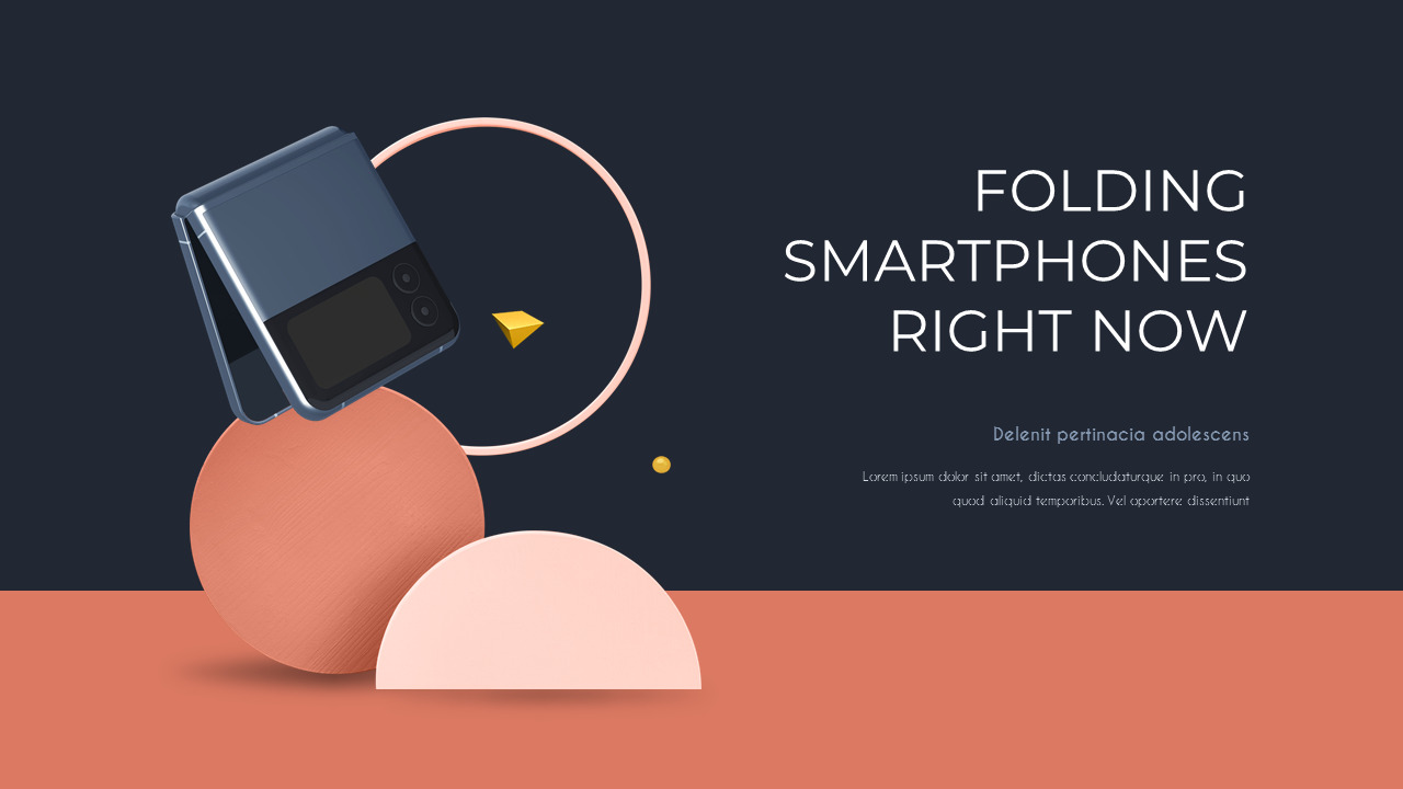 Best Foldable Phones presentation slide design