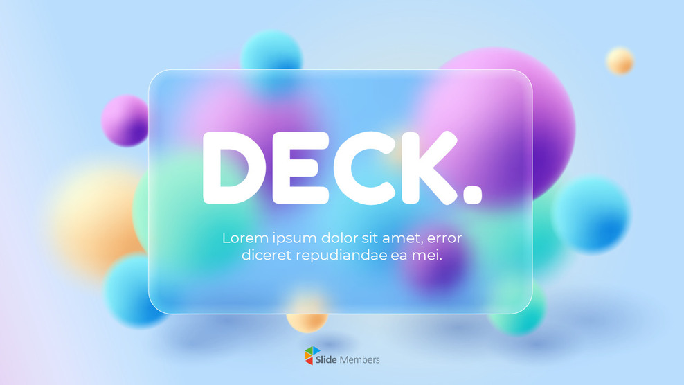 Presentación del concepto de Glassmorphism Diseño de presentación de ...