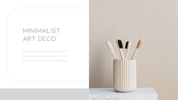 Minimal Art Deco Design slide powerpoint|Lifestyle|Templates