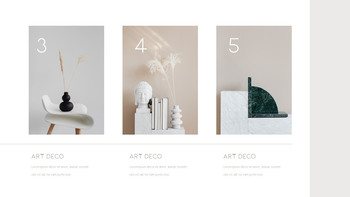Minimal Art Deco Design slide powerpoint|Lifestyle|Templates