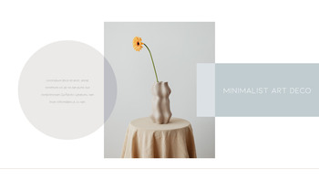 Minimal Art Deco Design slide powerpoint|Lifestyle|Templates