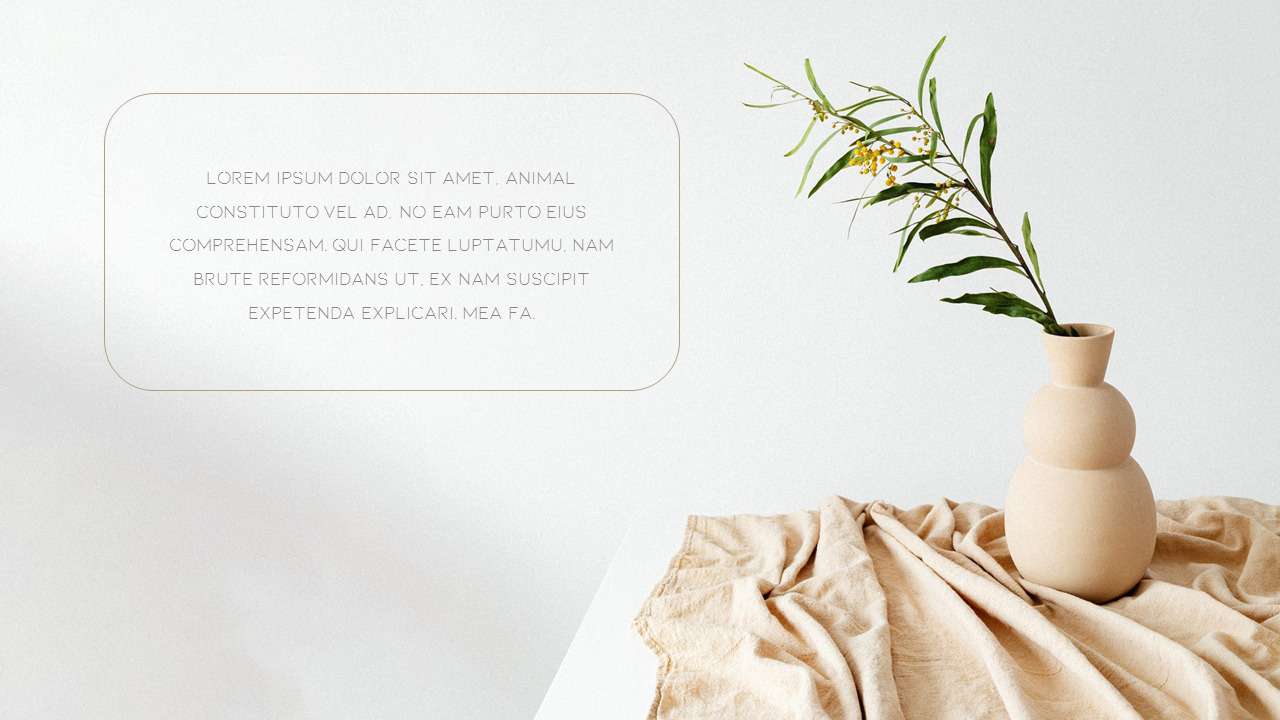 Minimal Art Deco Design slide powerpoint|Lifestyle|Templates