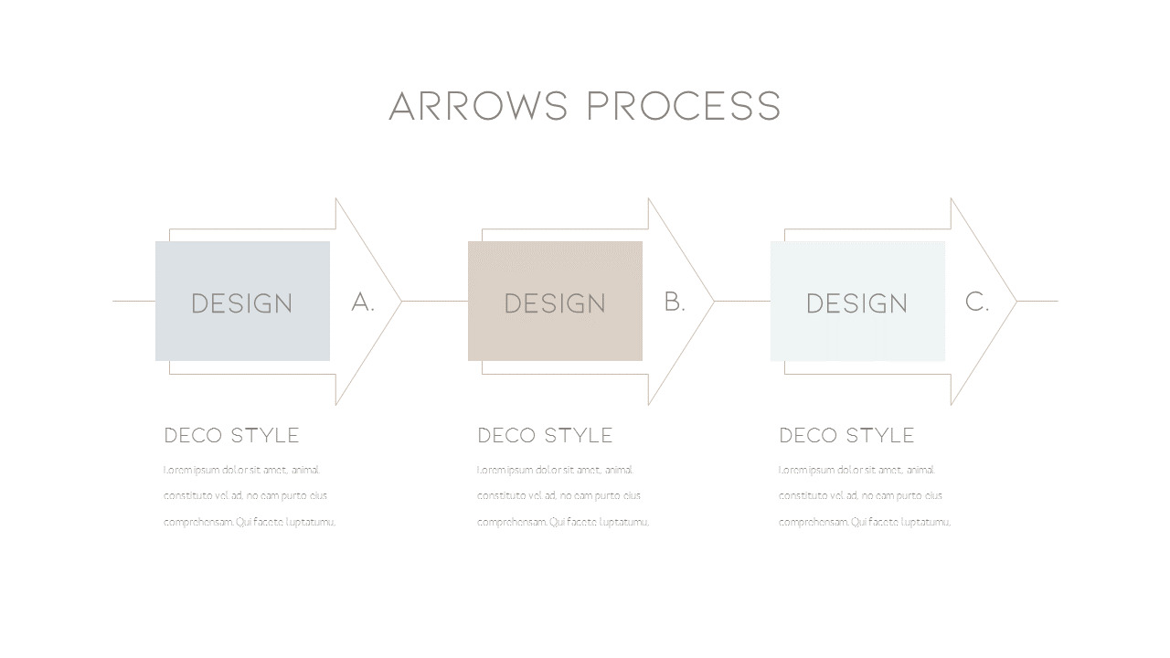 Minimal Art Deco Design slide powerpoint|Lifestyle|Templates
