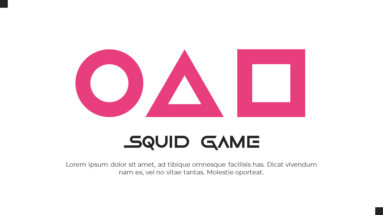 Squid Game Theme Simple PPT Presentation Samples