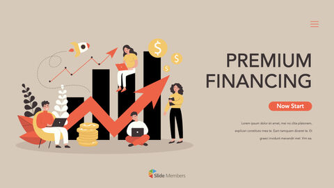 Premium Financing presentation slide design