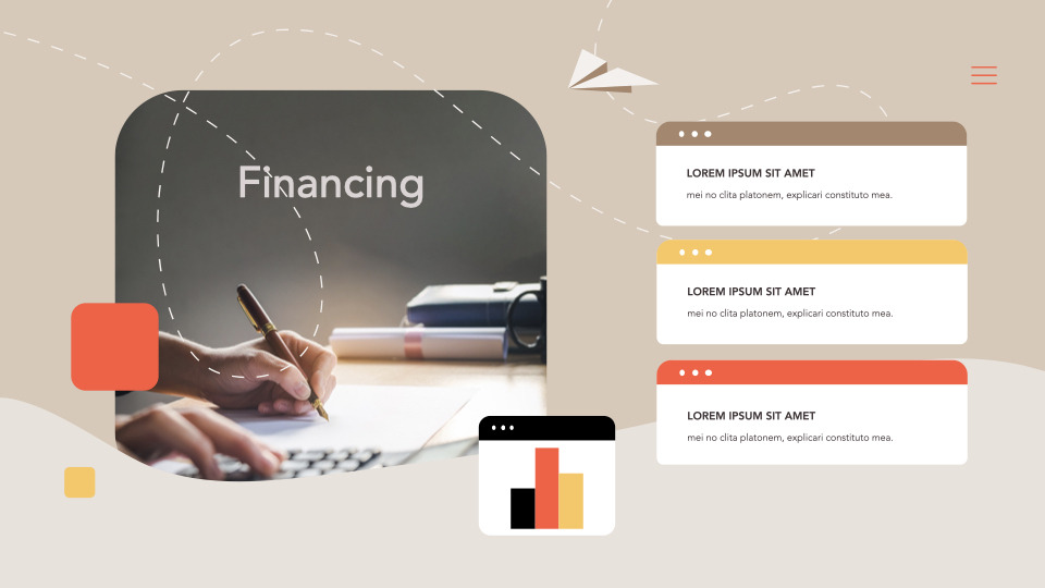 Premium Financing presentation slide design