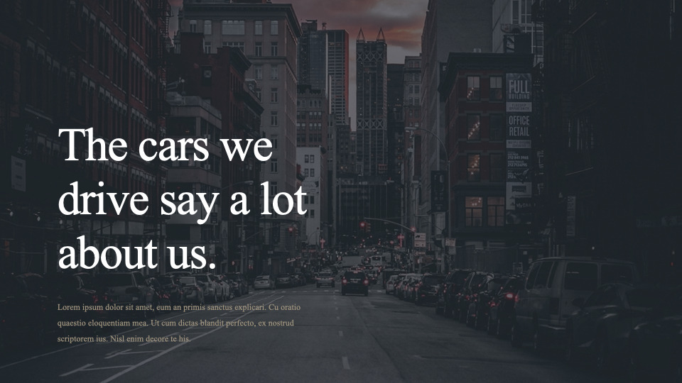 The Car keynote theme|Lifestyle