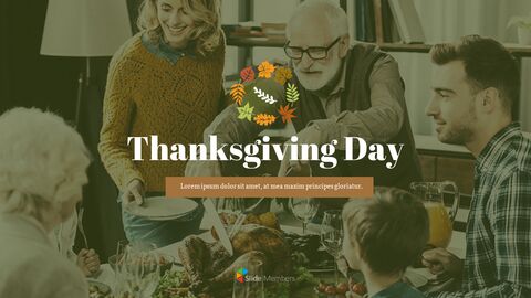 Happy Thanksgiving Day Google PowerPoint Slides