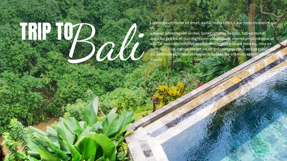Trip to Bali Google Slides Presentation