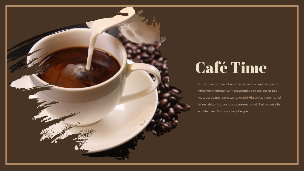 Hora del café Muestras de presentaciones de PowerPoint|Negocio|Plantillas