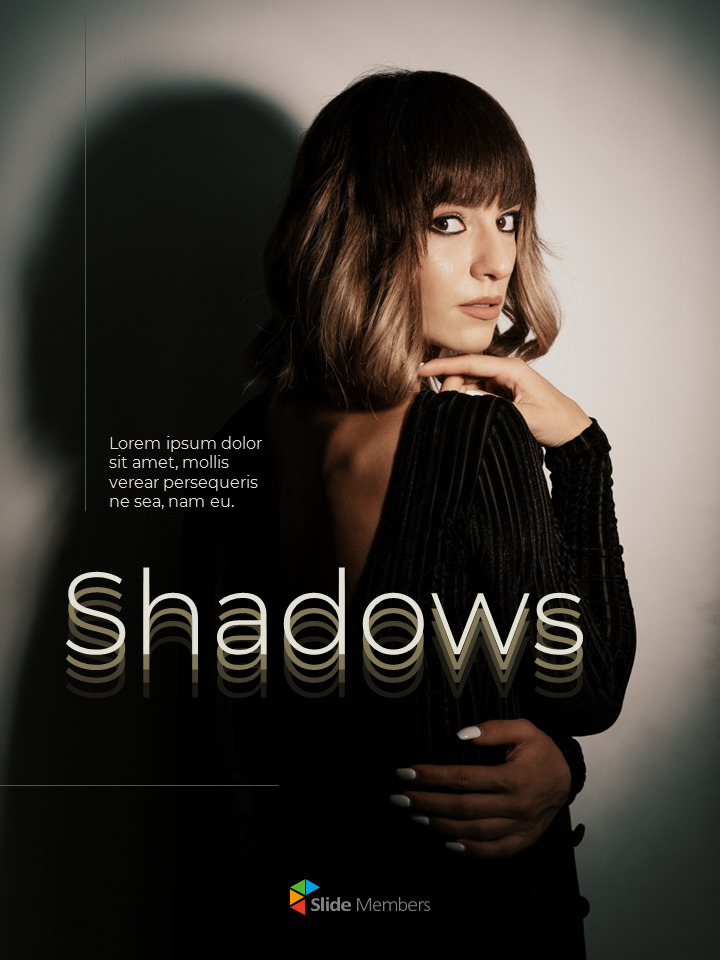 Shadow Concept Vertical Google Slides Presentation Templates