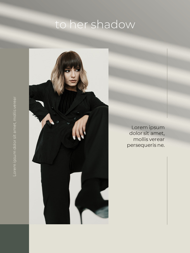 Shadow Concept Vertical Google Slides Presentation Templates
