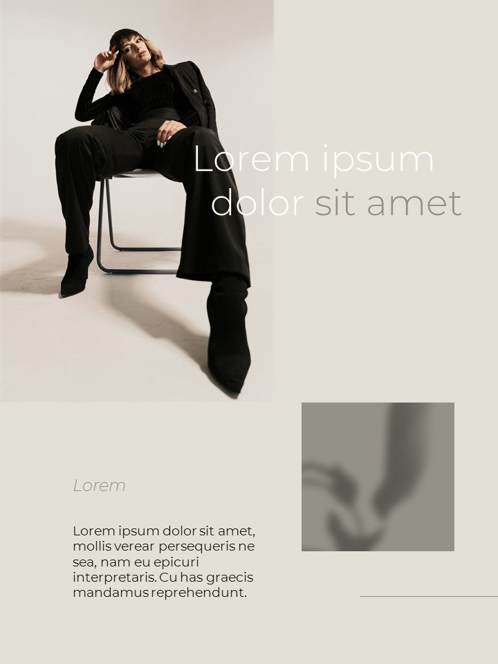 Shadow Concept Vertical Google Slides Presentation Templates