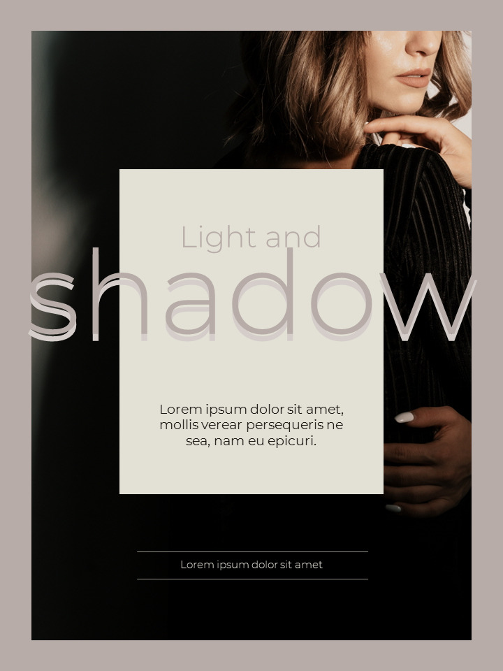 Shadow Concept Vertical Google Slides Presentation Templates
