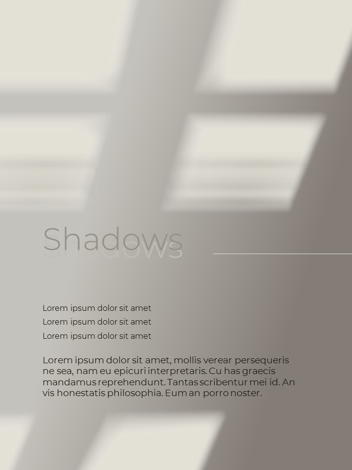 Shadow Concept Vertical Google Slides Presentation Templates