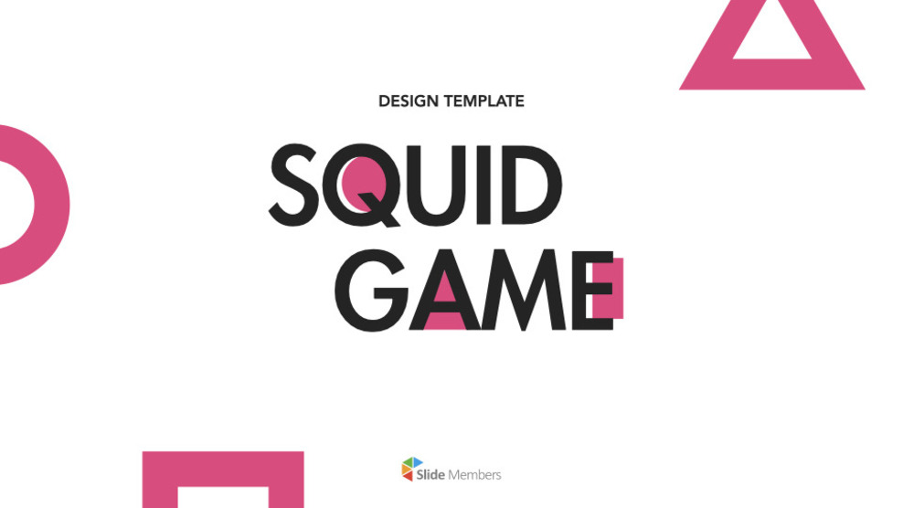 Squid Game Theme Simple slide template