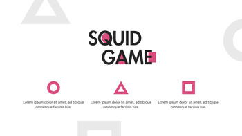Squid Game Theme Simple slide template