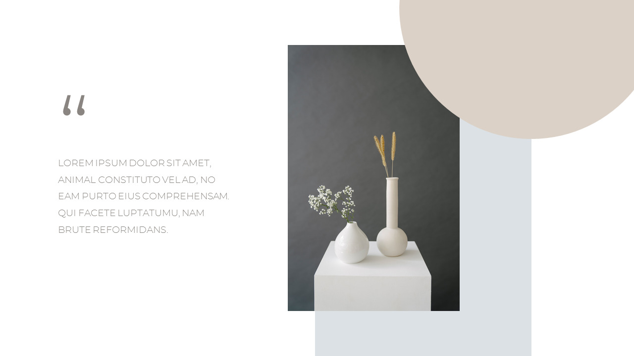 Minimal Art Deco Design Simple Slides Design|Lifestyle|Google