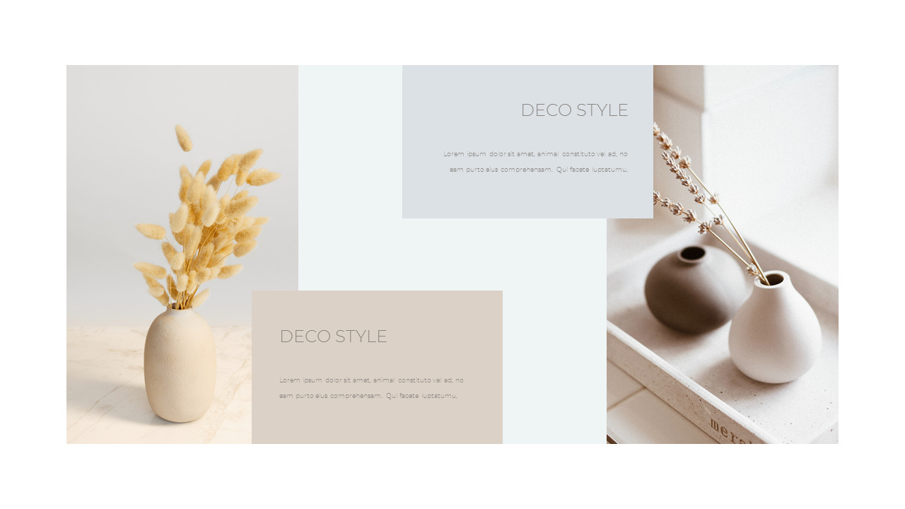 Minimal Art Deco Design Simple Slides Design|Lifestyle|Google