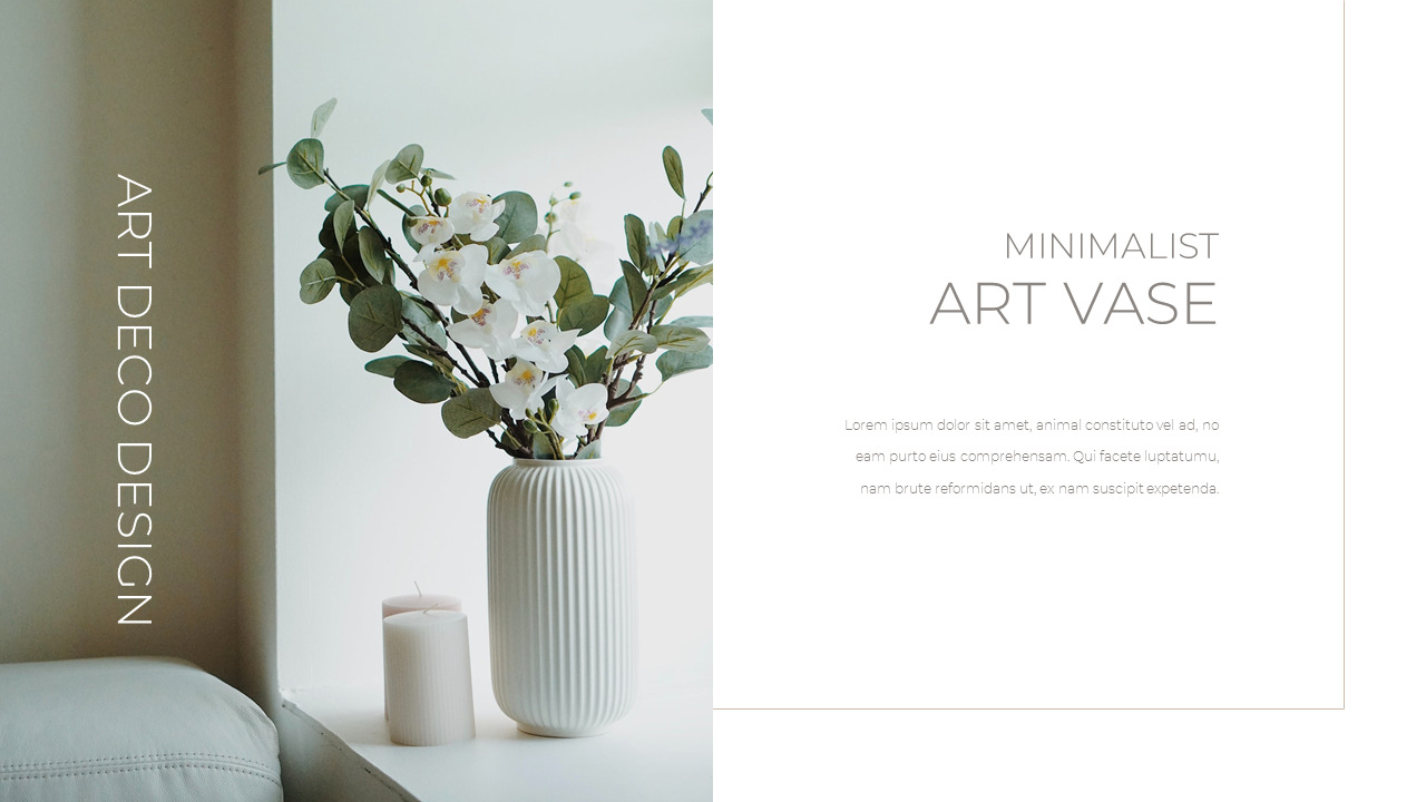 Minimal Art Deco Design Simple Slides Design|Lifestyle|Google