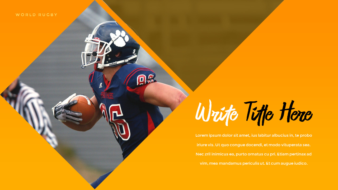 Rugby Product Pitch Presentation Template|Lifestyle|PPT