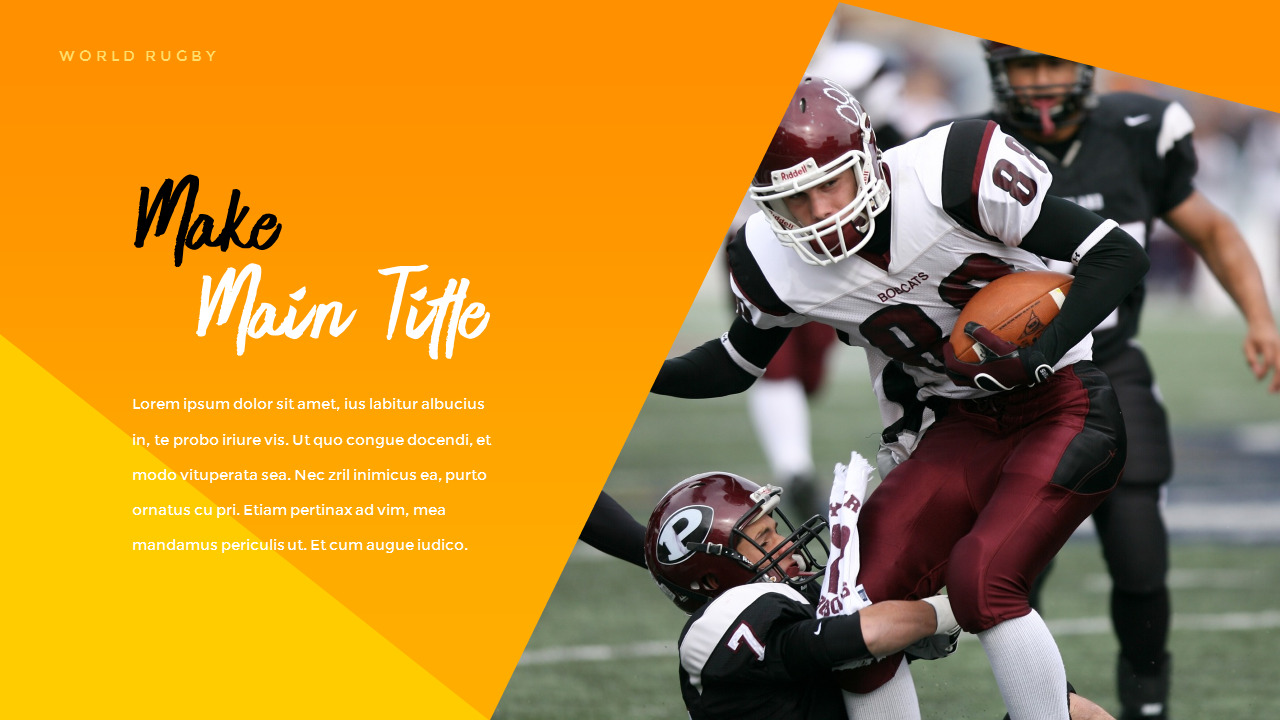 Rugby Product Pitch Presentation Template|Lifestyle|PPT