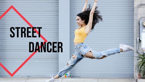 Street dancer Google Slides Themes for Presentations|Lifestyle