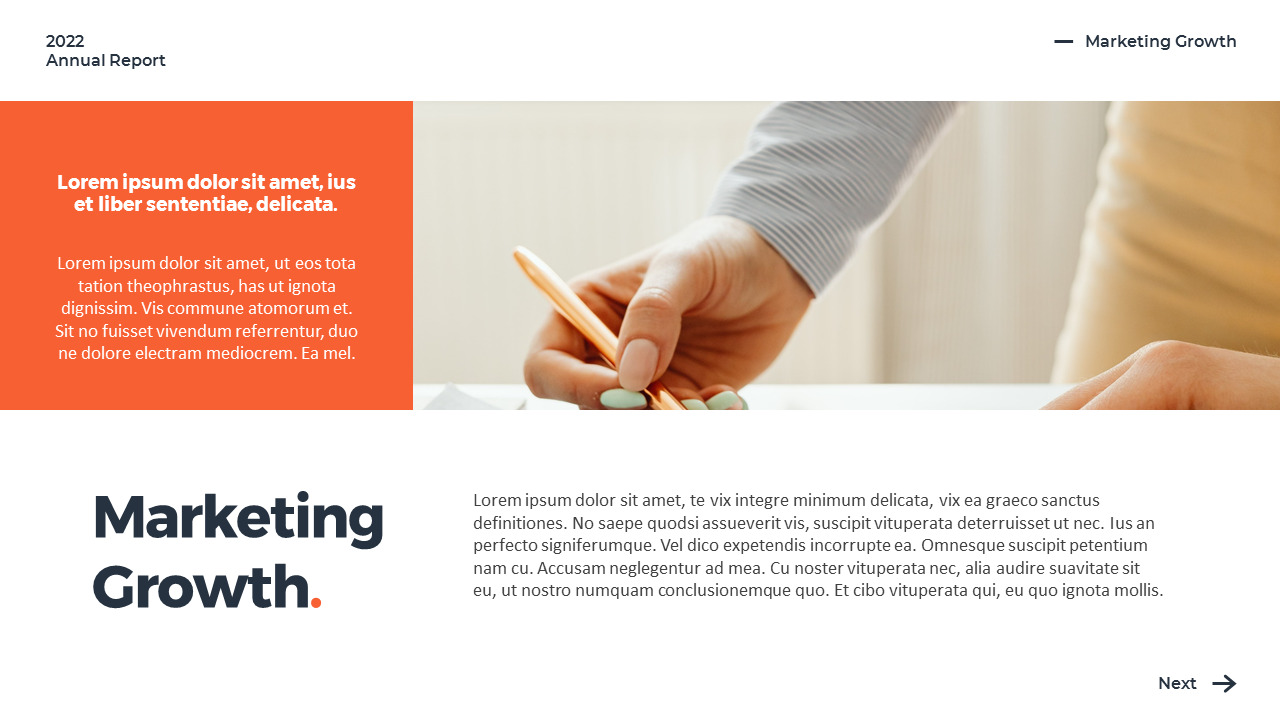 Annual Report Marketing Presentation PPT