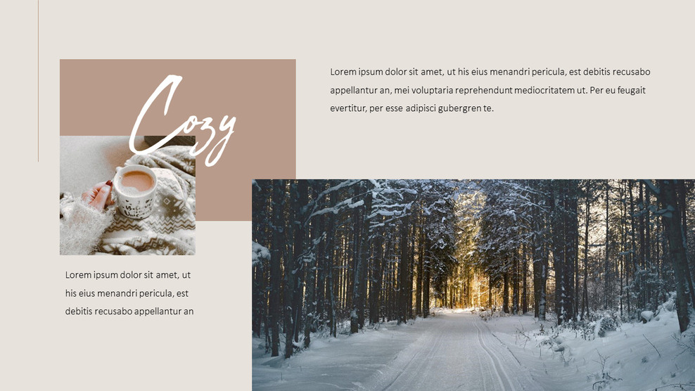 Cozy Winter PowerPoint Presentations|Lifestyle|Templates