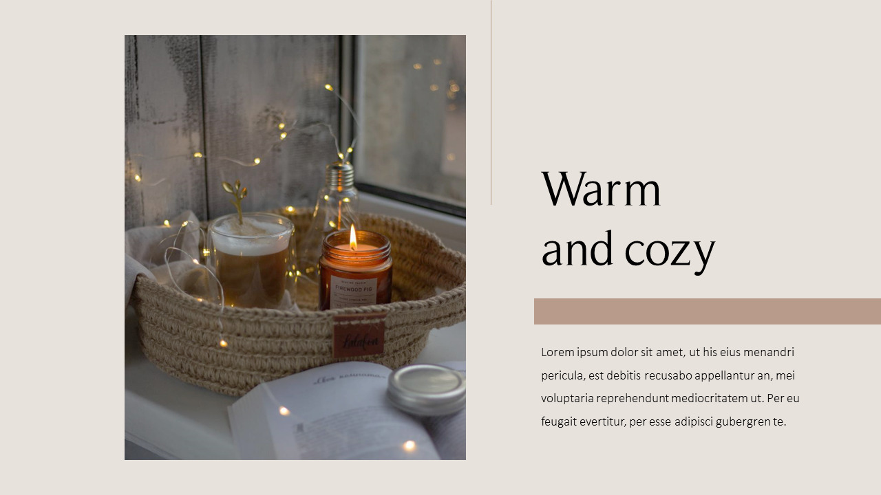 Cozy Winter PowerPoint Presentations|Lifestyle|Templates