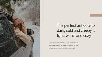 Cozy Winter PowerPoint Presentations|Lifestyle|Templates