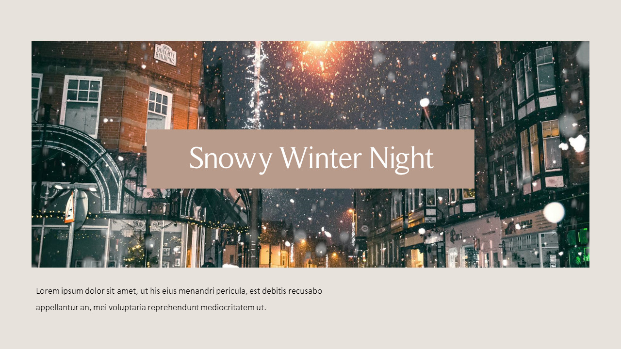 Cozy Winter PowerPoint Presentations|Lifestyle|Templates