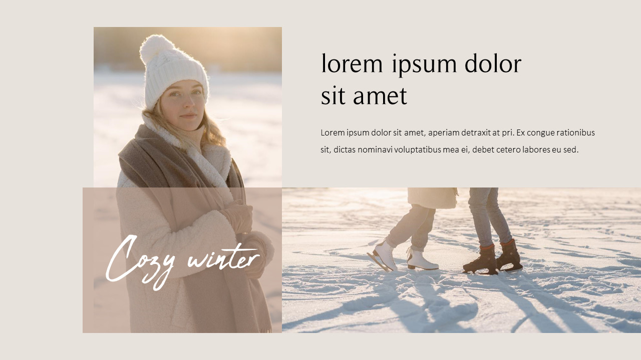 Cozy Winter PowerPoint Presentations|Lifestyle|Templates